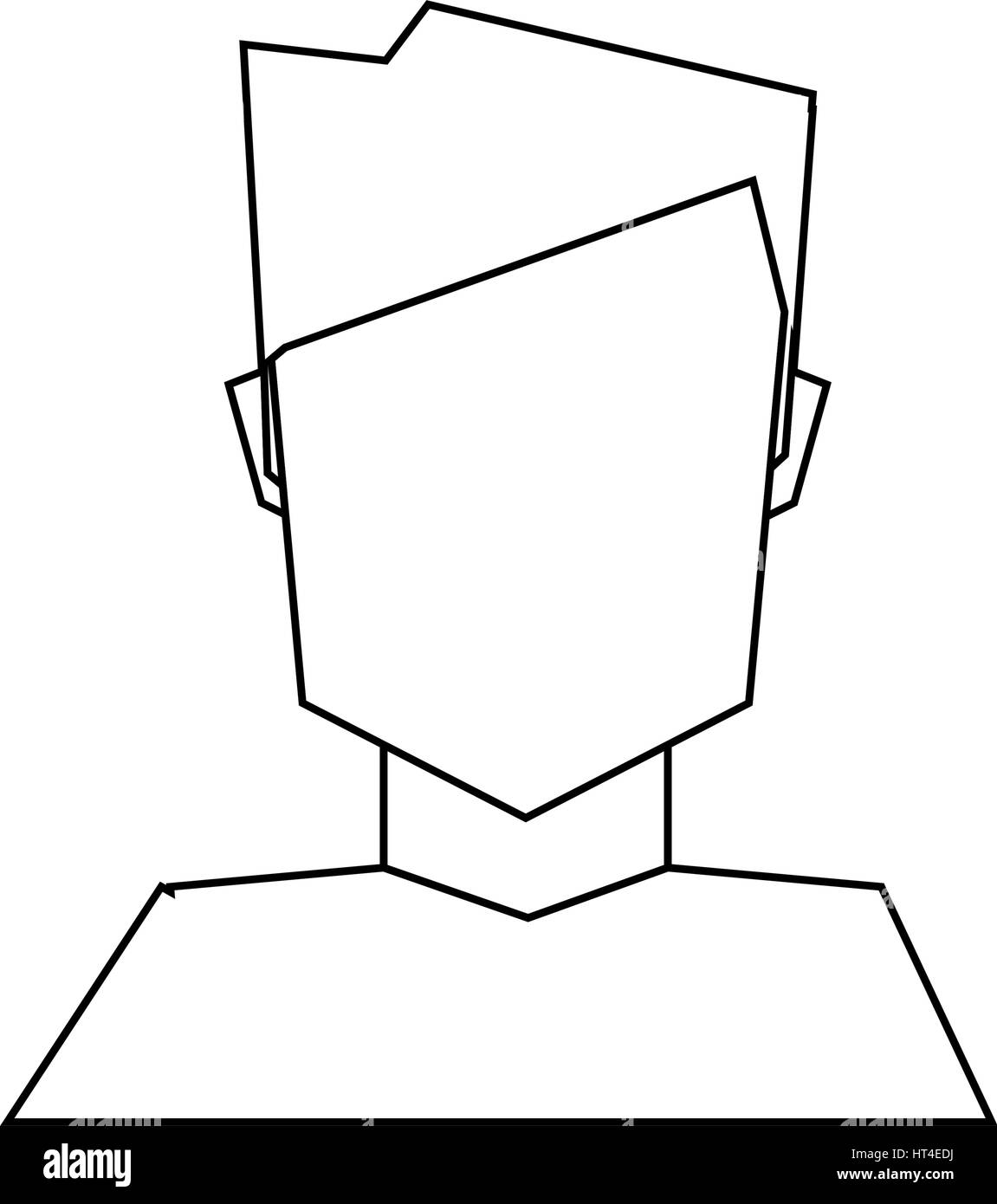 faceless man portrait icon image Stock Vector Image & Art - Alamy