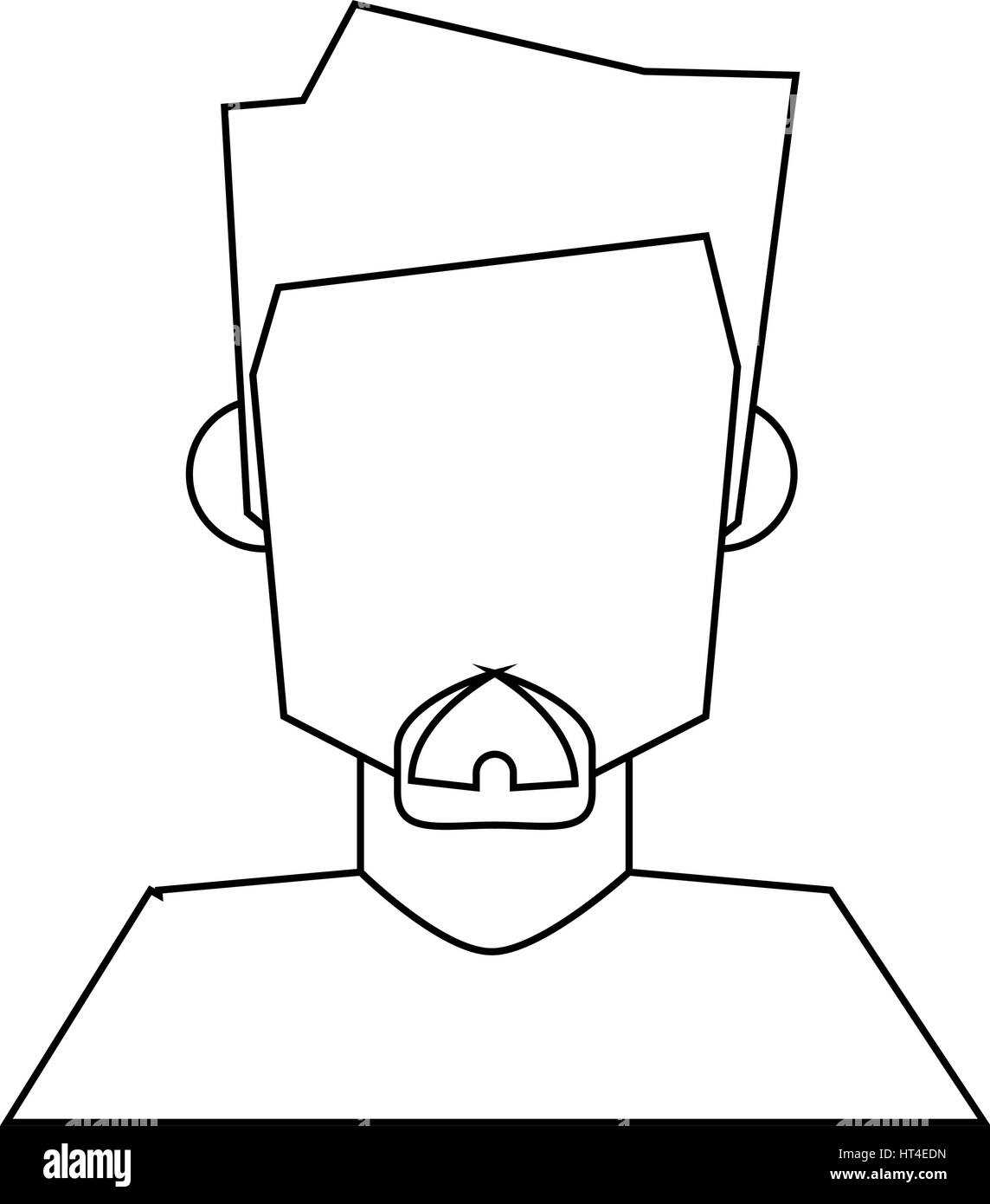 faceless man portrait icon image Stock Vector Image & Art - Alamy