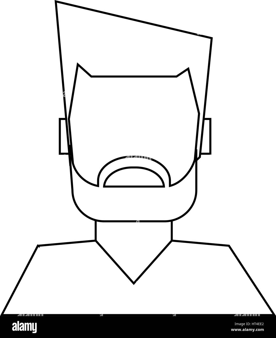 faceless man portrait icon image Stock Vector Image & Art - Alamy