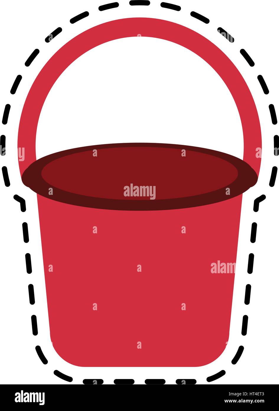 red bucket icon image Stock Vector Image & Art - Alamy
