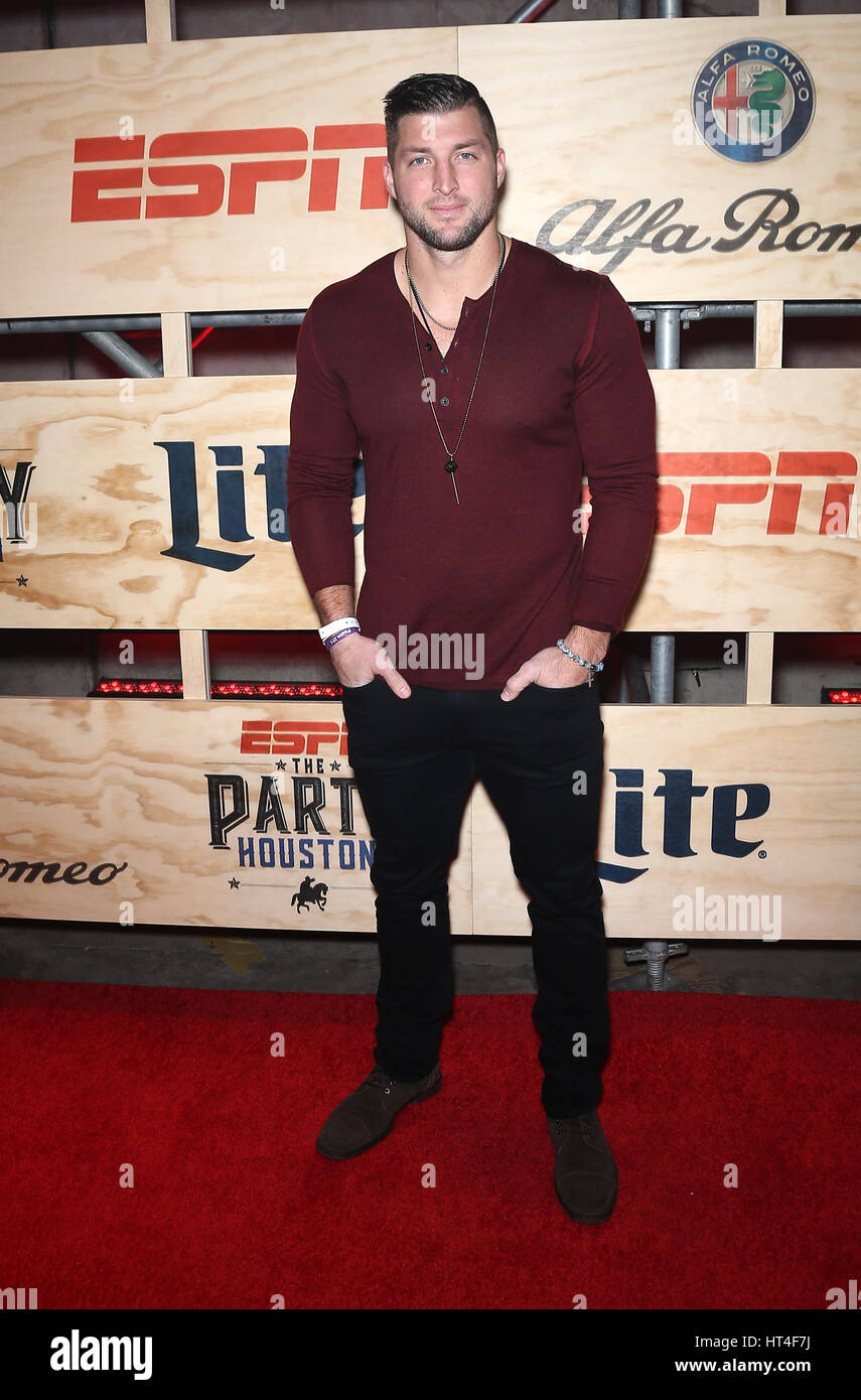 ESPN The Party Houston - Arrivals Featuring: Tim Tebo Where: Houston ...