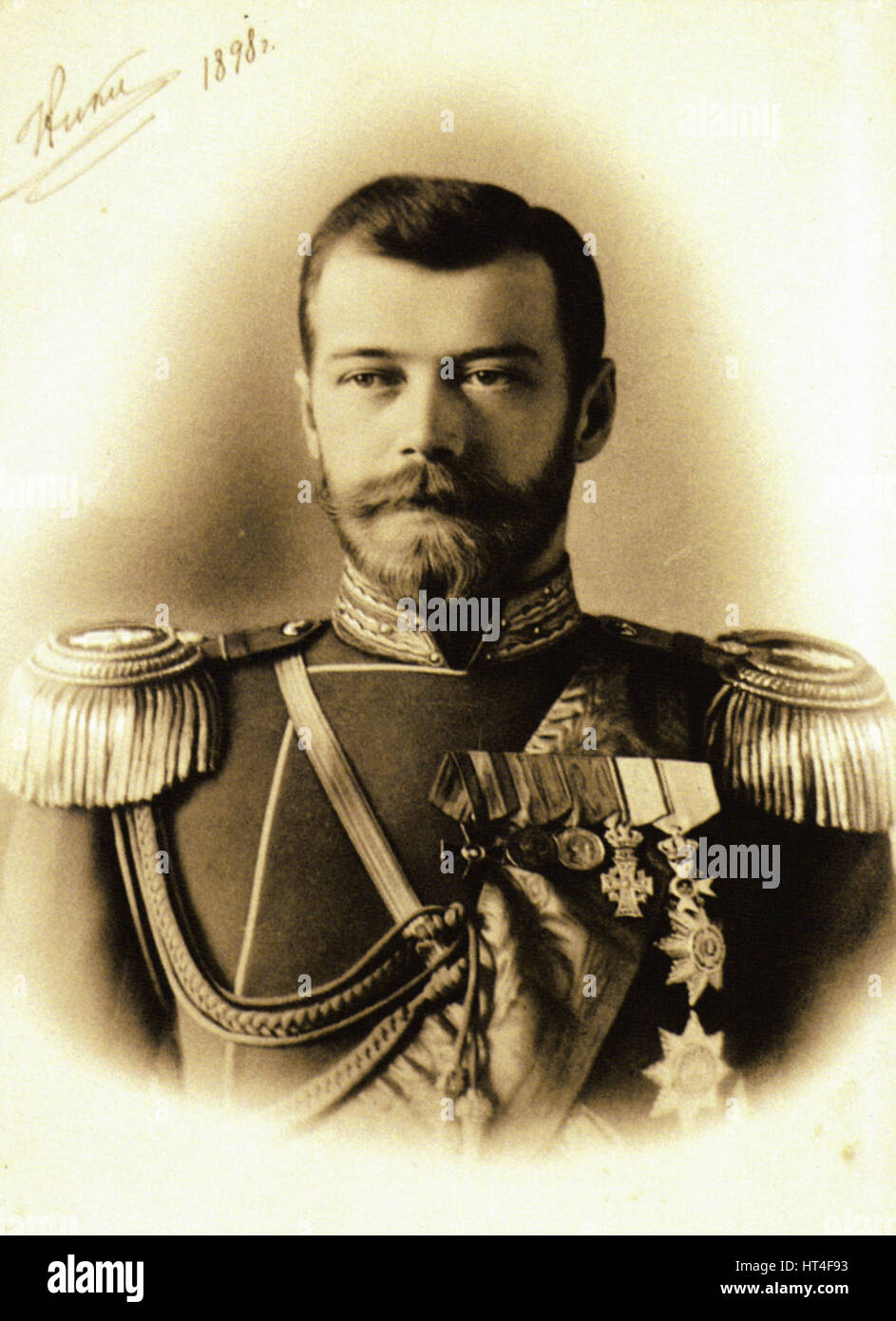 Portrait of Tsar Nicholas II -1898 Stock Photo - Alamy