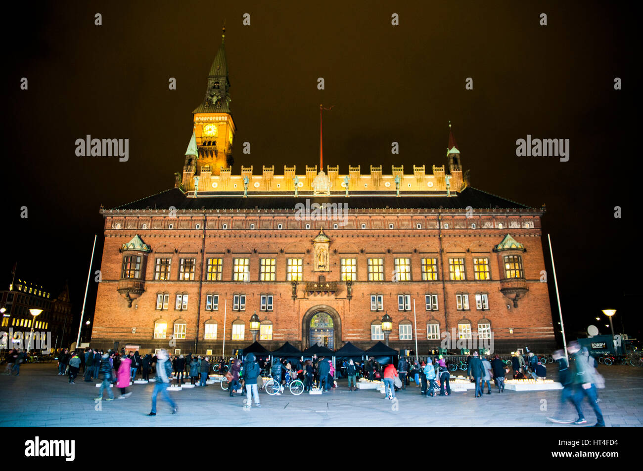 Copenhagen City Hall in Denmark. The City Hall is the headquarter of ...