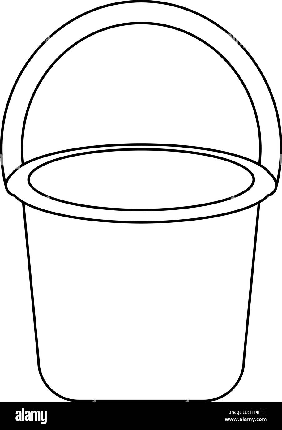 bucket with handle icon image Stock Vector Image & Art - Alamy