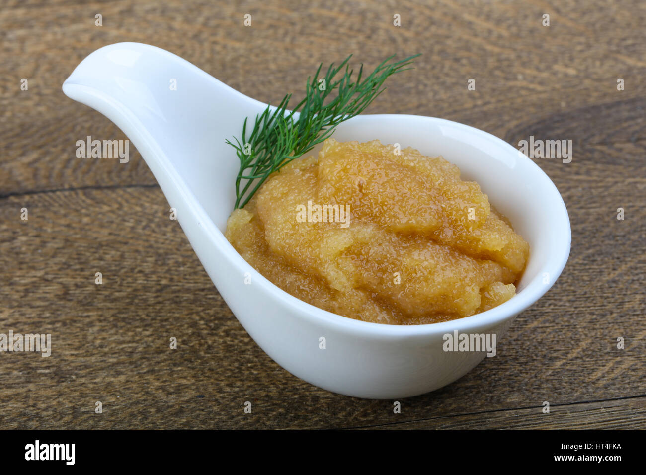 Herring roe with dill on the plate Stock Photo - Alamy
