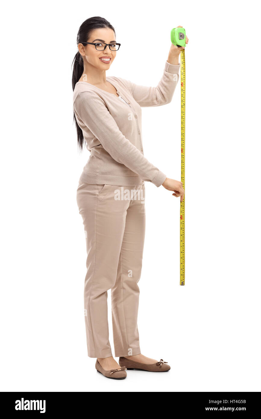 Construction holding measure hi-res stock photography and images - Alamy