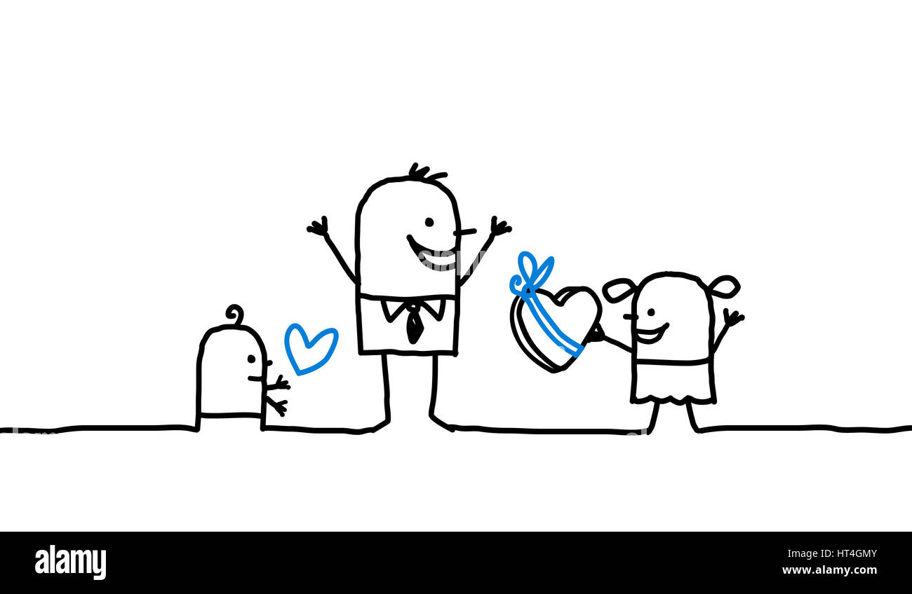 Fathers kids Cut Out Stock Images & Pictures - Alamy