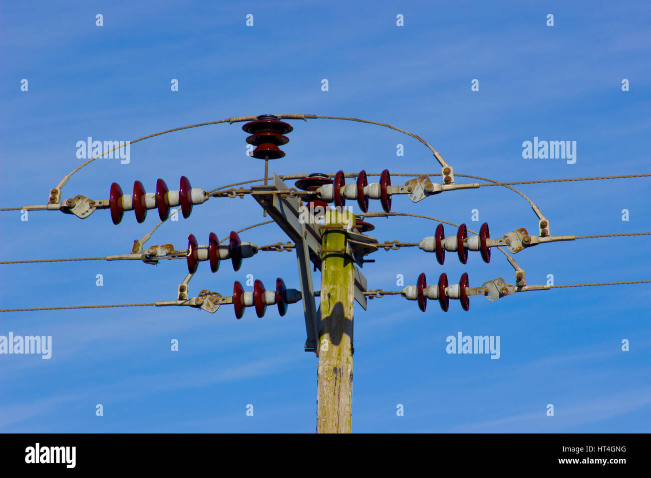 Pylon in the sky Stock Photo - Alamy