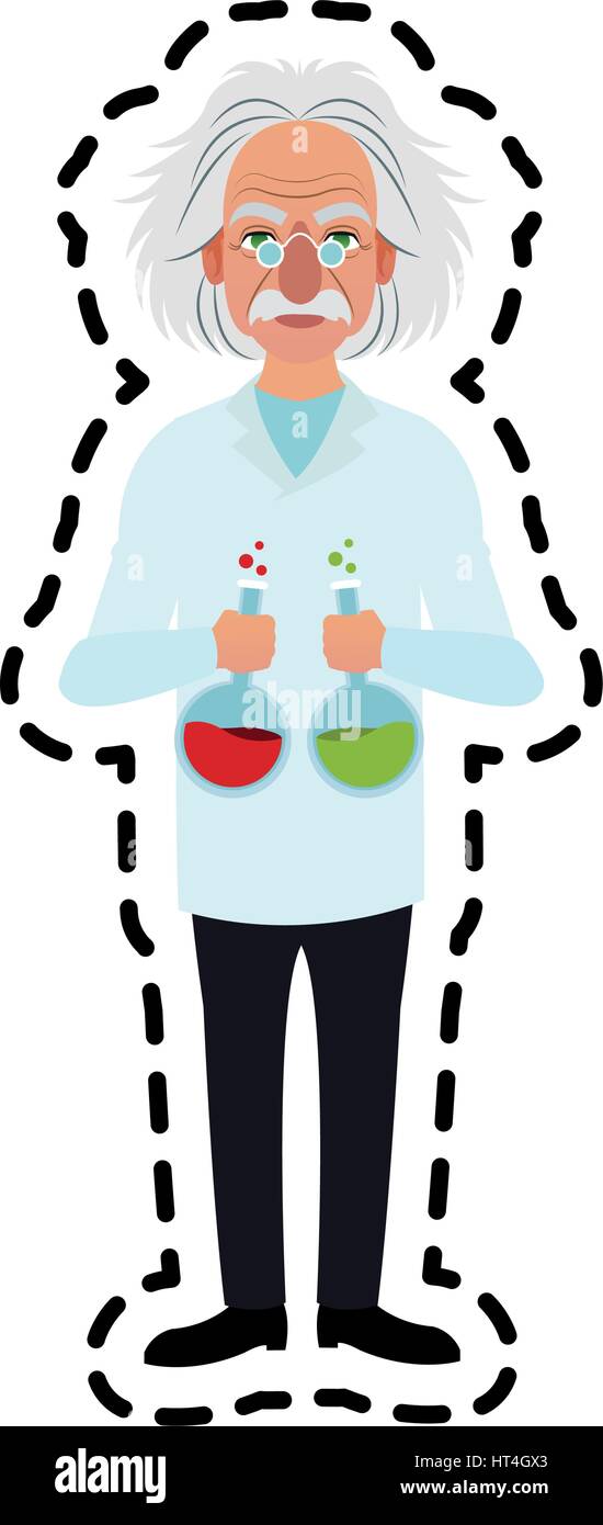 Albert einstein cartoon scientist genius Stock Vector Images - Alamy