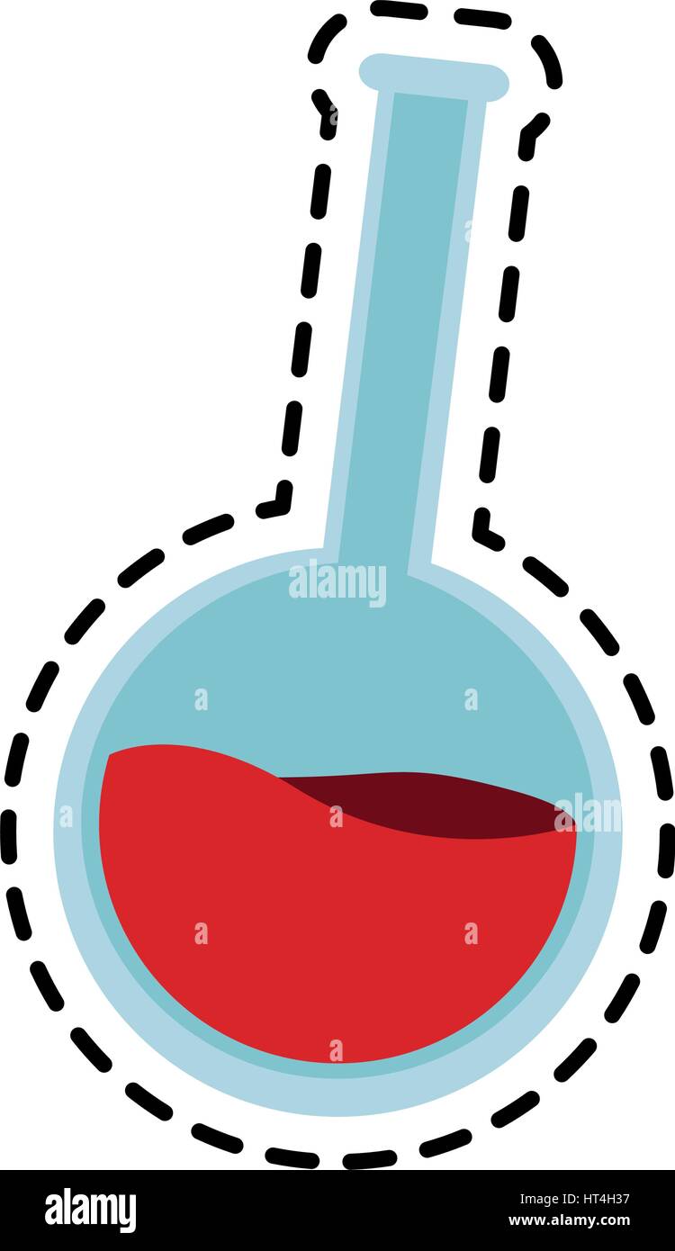 Chemistry round bottom flask Stock Vector Images - Alamy