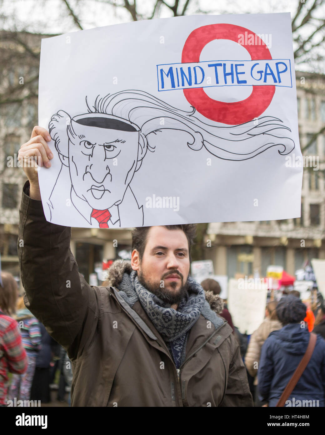 Protest against Donald Trump's Muslim ban, US Embassy, London, UK ...