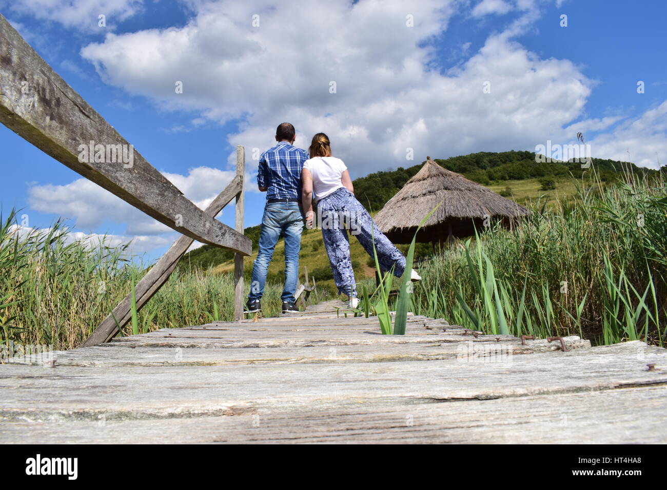 Rreed beds and love Stock Photo - Alamy