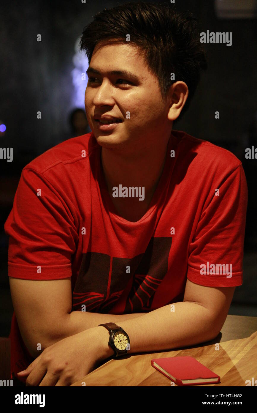 smile from handsome boy Stock Photo - Alamy