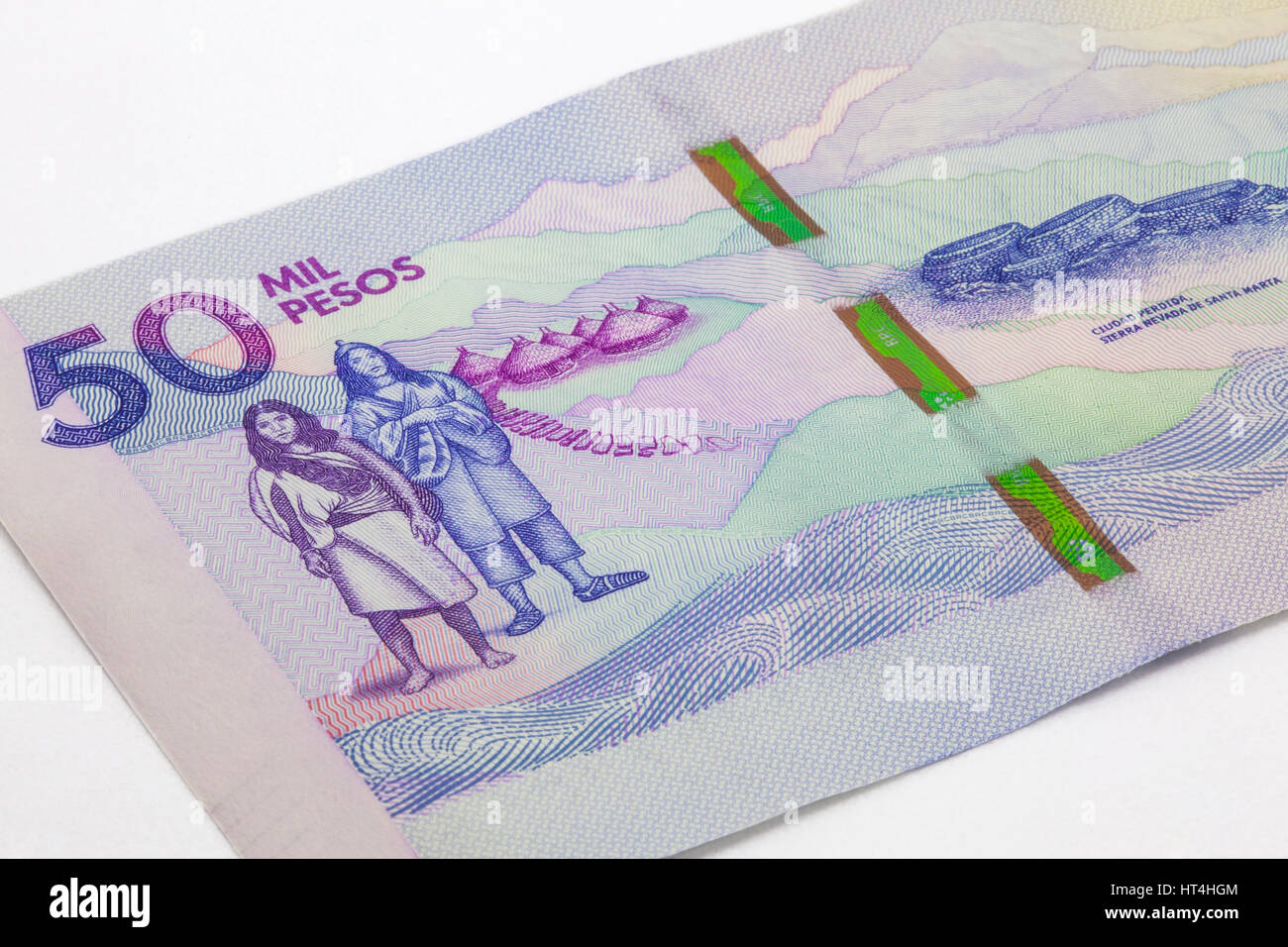 Fifty Thousand Colombian Pesos Bill Issued on 2016 Stock Photo - Alamy