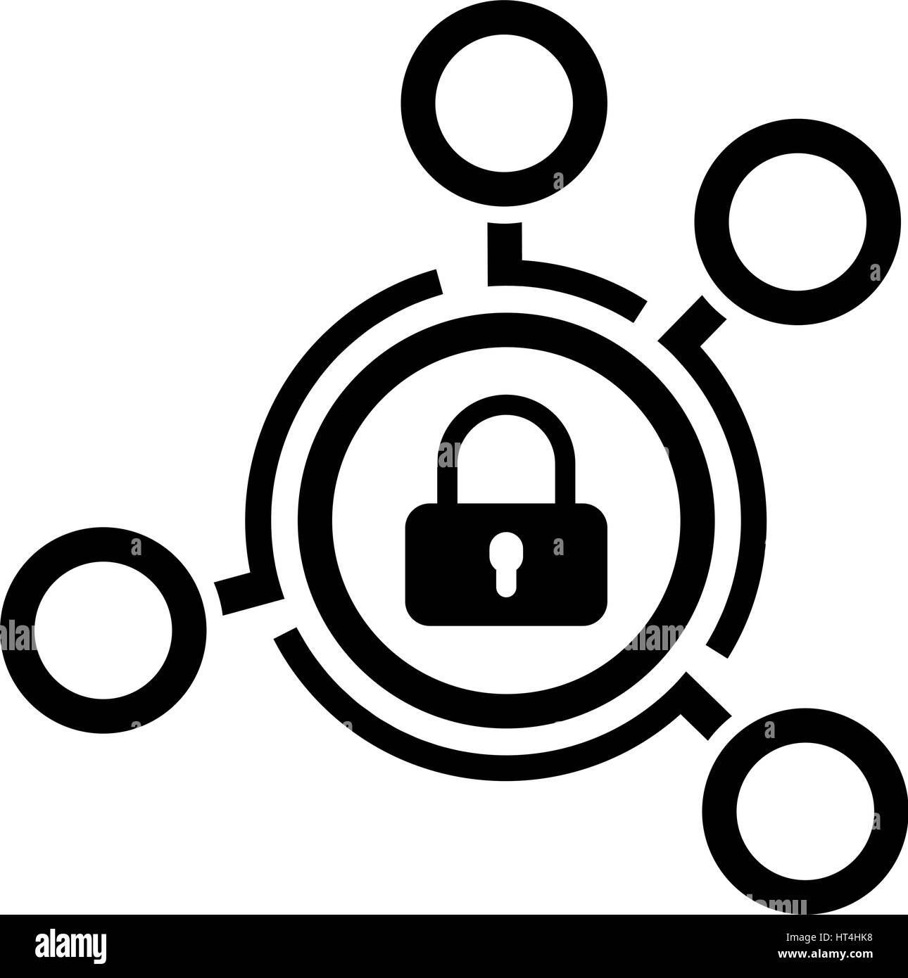 Advanced Security Solutions Icon. Flat Design. Business Concept ...