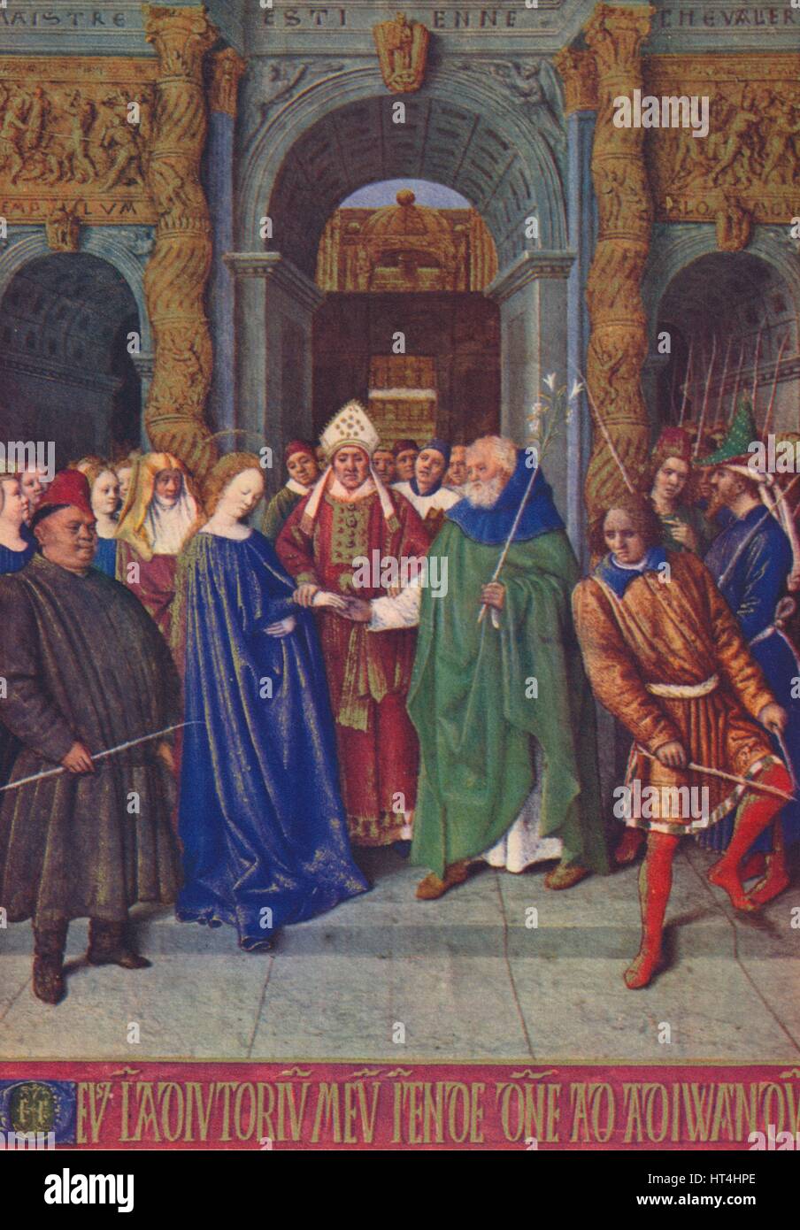 'The Marriage of the Virgin', c1455, (1939). Artist: Jean Fouquet Stock ...