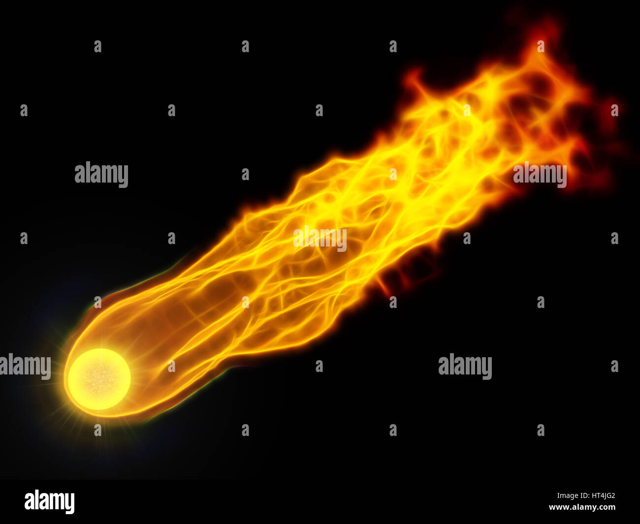 3D illustration of fireball Stock Photo - Alamy