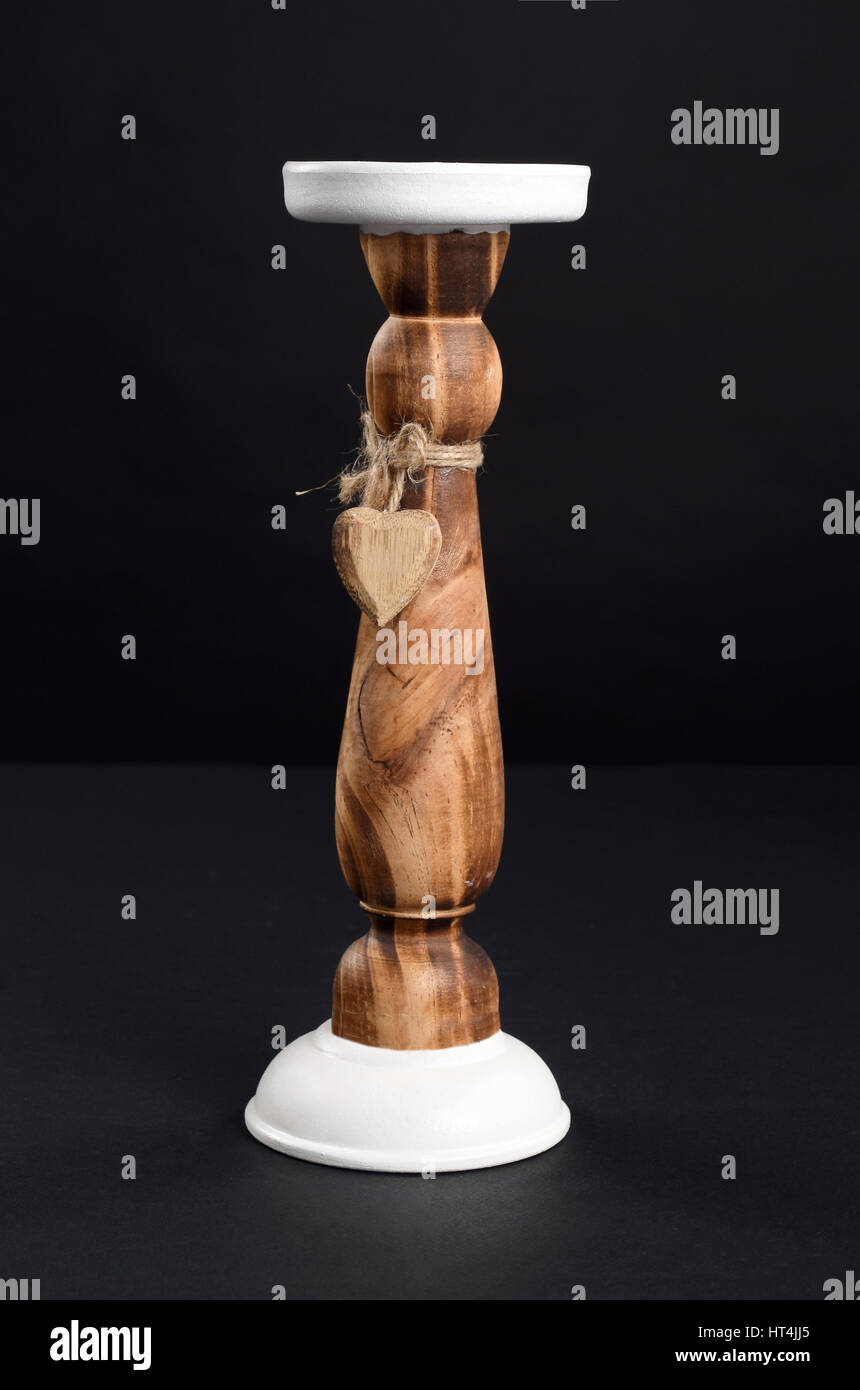 Antique wooden candlesticks hi-res stock photography and images - Alamy