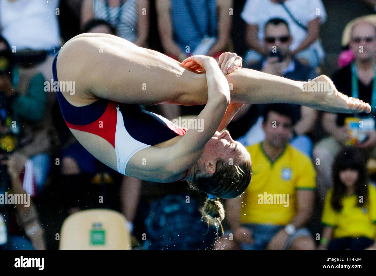 Rio de Janeiro, Brazil. 18 August 2016 Katrina Young (USA) competes in ...