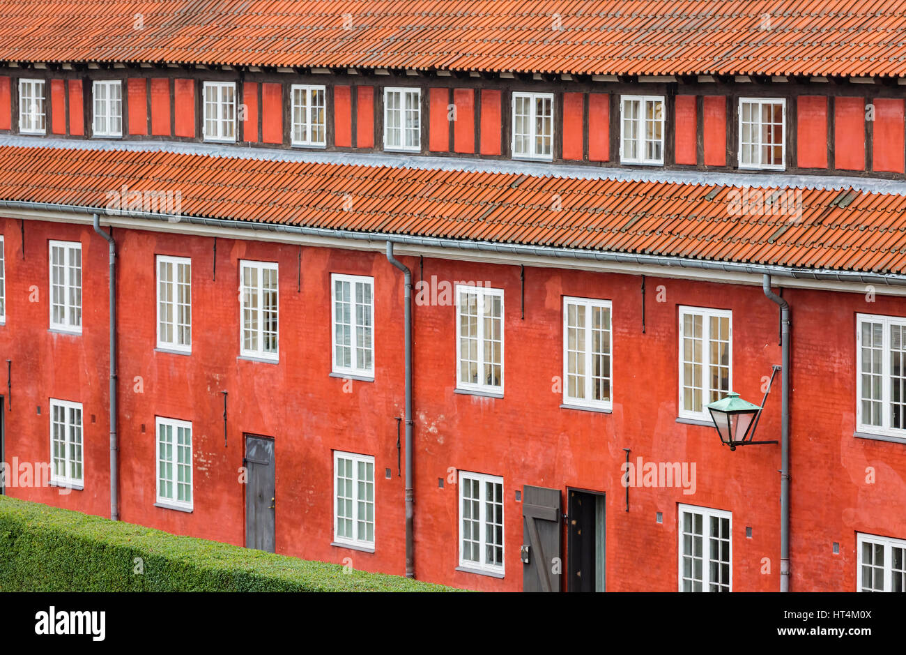 Red Kastellet (Citadel) barracks in Copenhagen, Denmark Stock Photo - Alamy