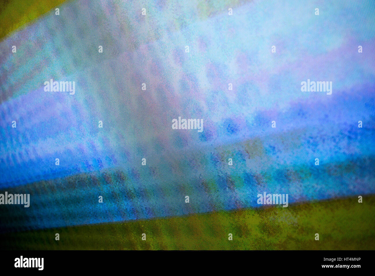 Abstract of TV pixels moire pattern in color Stock Photo - Alamy