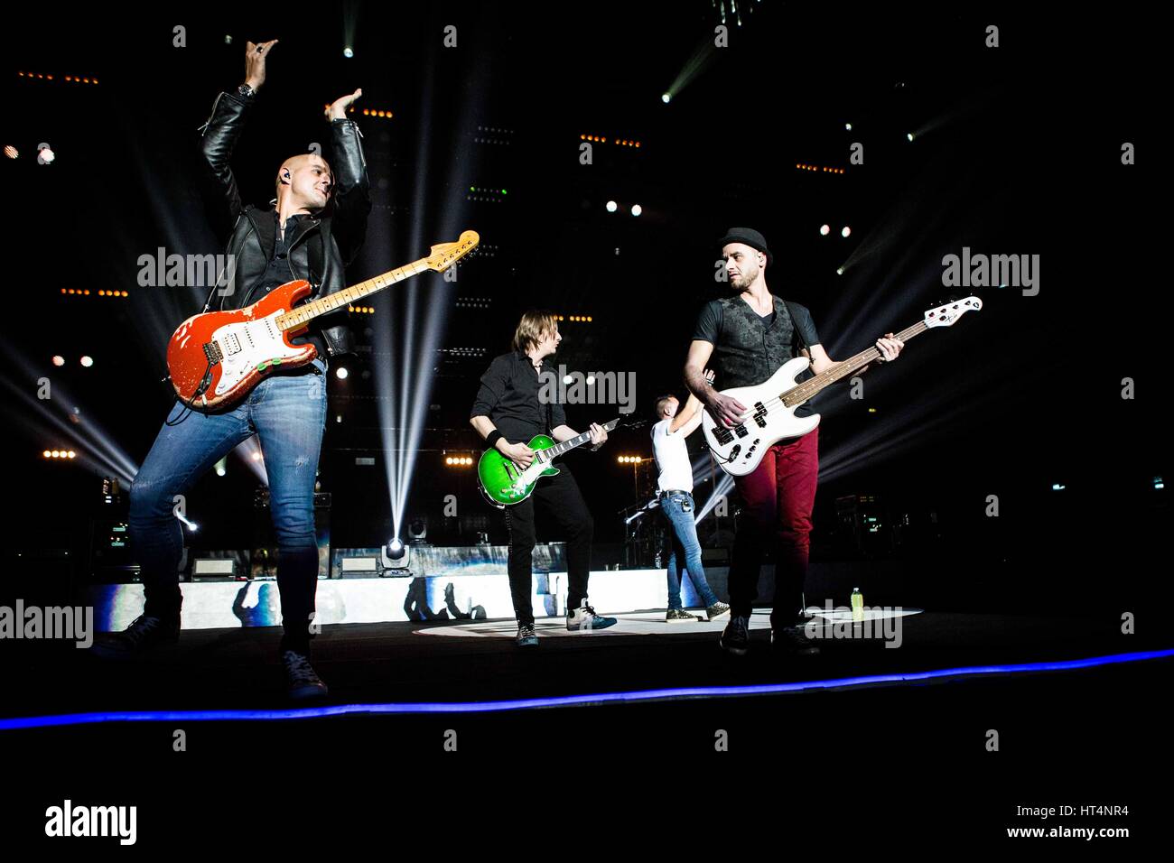 Assago, Italy. 06th Mar, 2016. The italian pop rock band Modˆ pictured ...