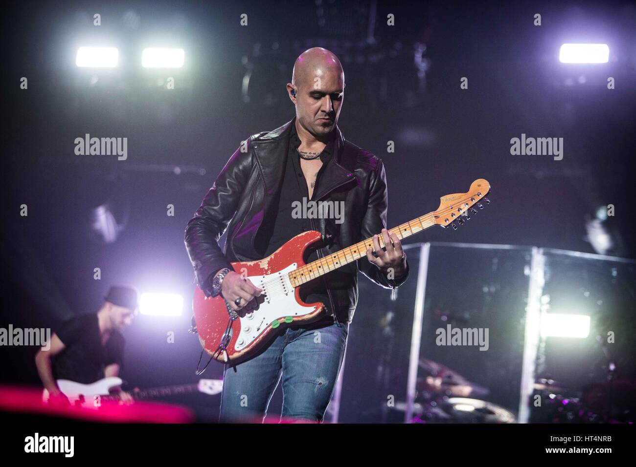 Assago, Italy. 06th Mar, 2016. Enrico Zapparoli of the italian pop rock ...