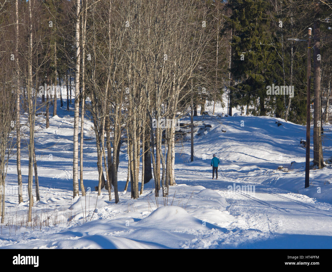 Frozen sognsvann lake oslo surroundings hi-res stock photography and ...