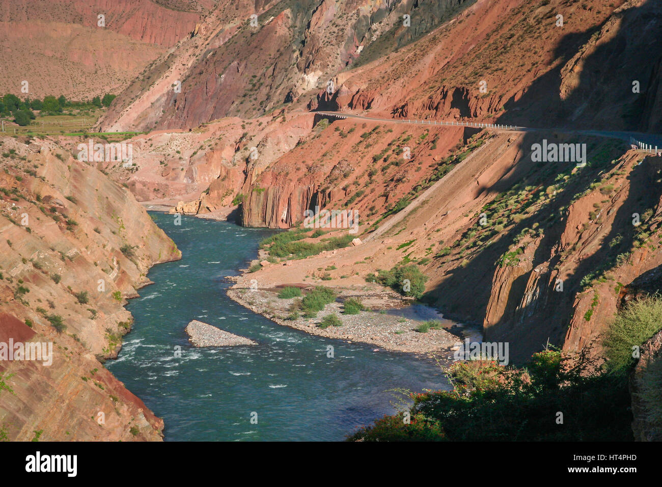 Deep mountain river valley in Yunnan province, southern China Stock ...