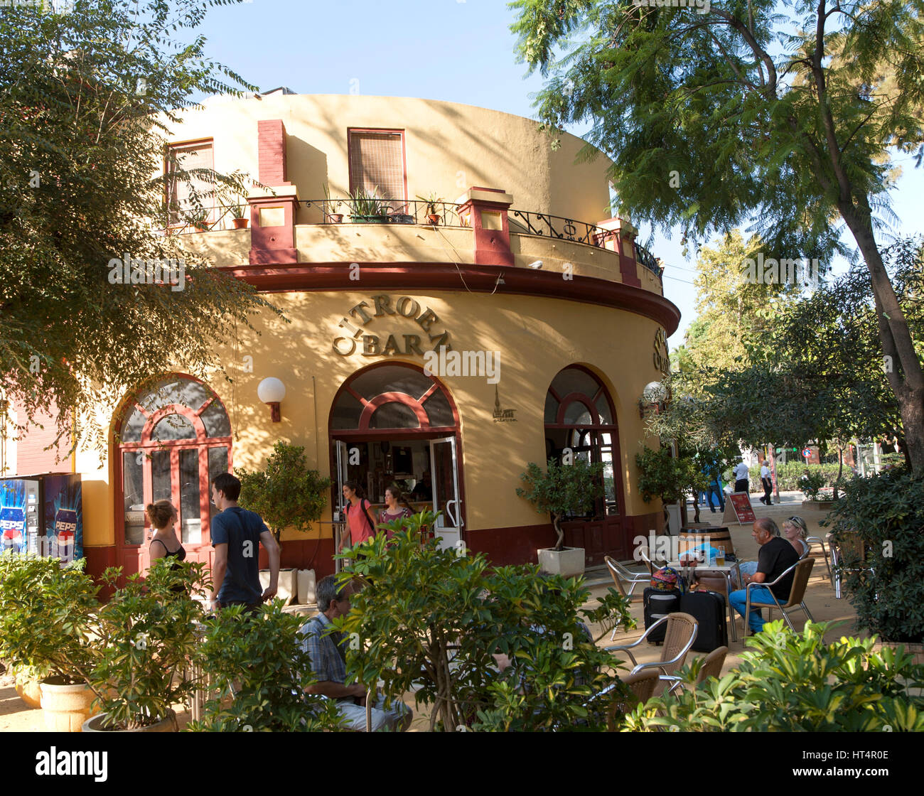 Citroen Bar cafe city centre, Parque de Maria Luisa, Seville, Spain ...