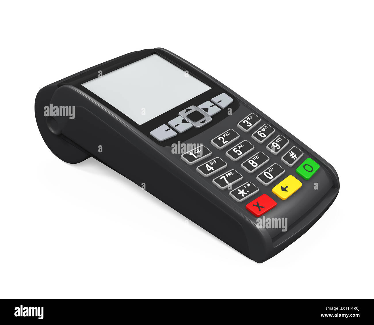 POS Terminal Credit Card Machine Isolated Stock Photo - Alamy