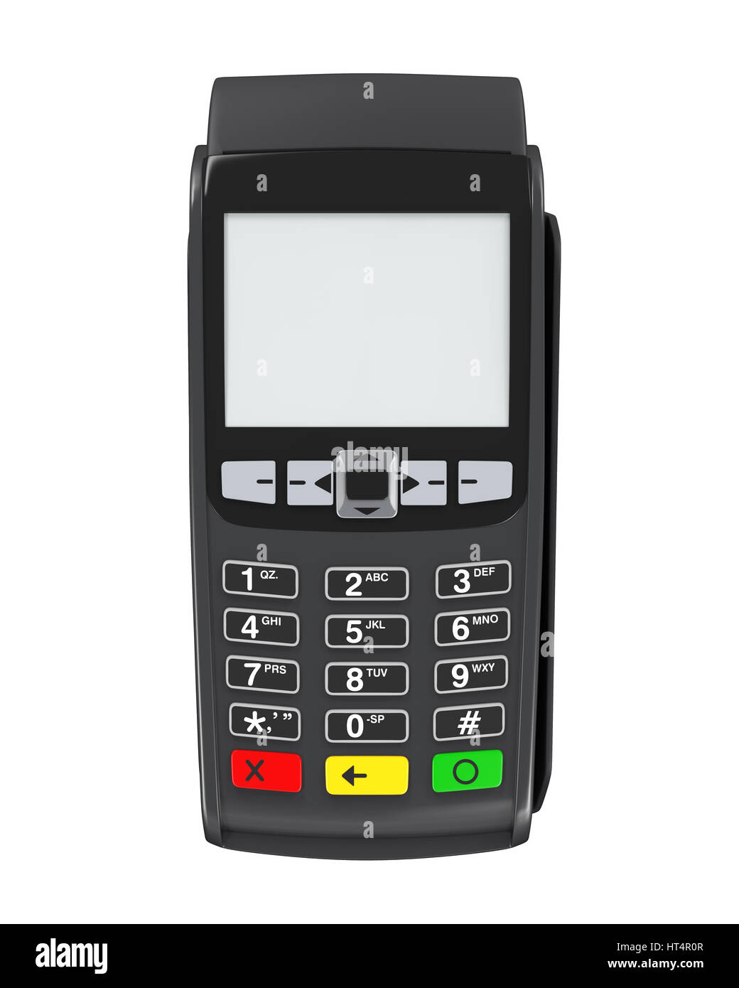 POS Terminal Credit Card Machine Isolated Stock Photo - Alamy