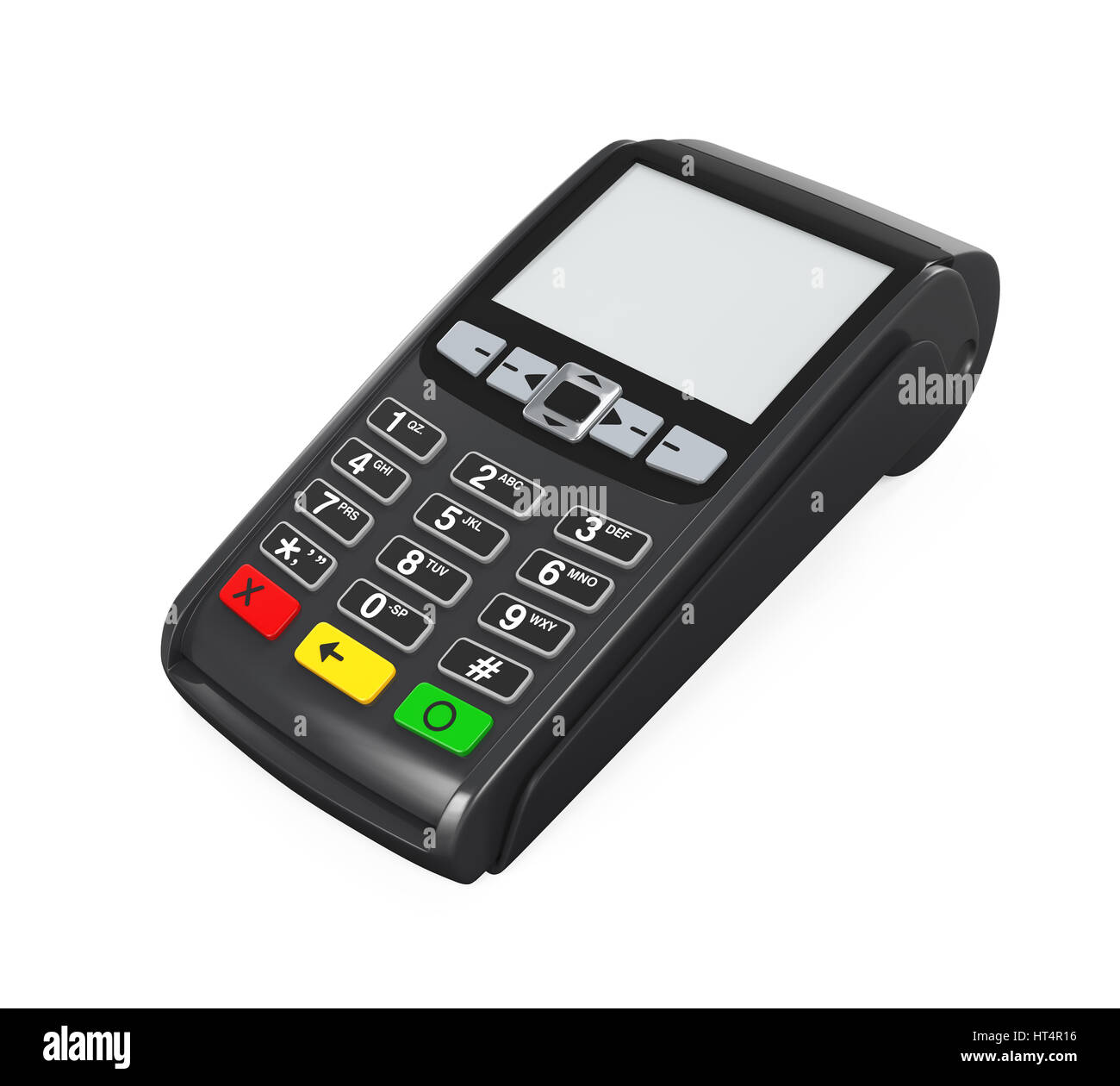 POS Terminal Credit Card Machine Isolated Stock Photo - Alamy