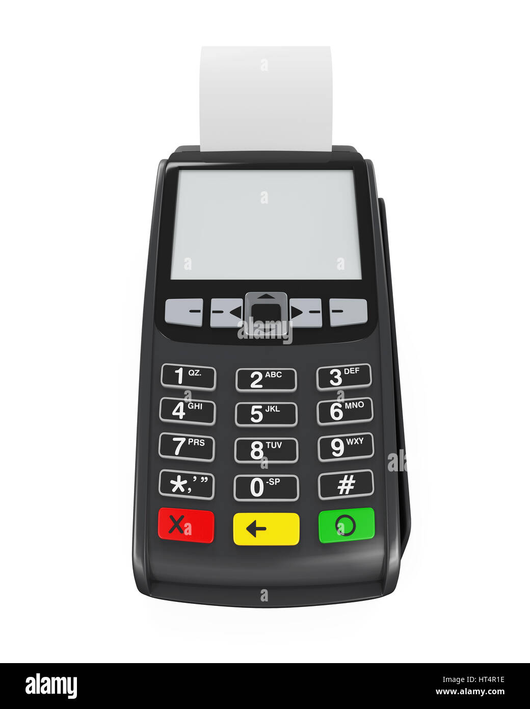 POS Terminal Credit Card Machine Isolated Stock Photo - Alamy