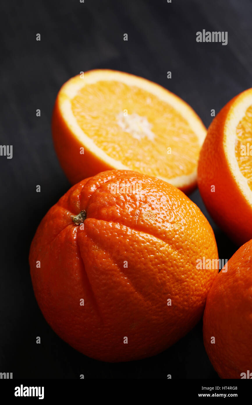 Citrus. Orange on the table Stock Photo - Alamy
