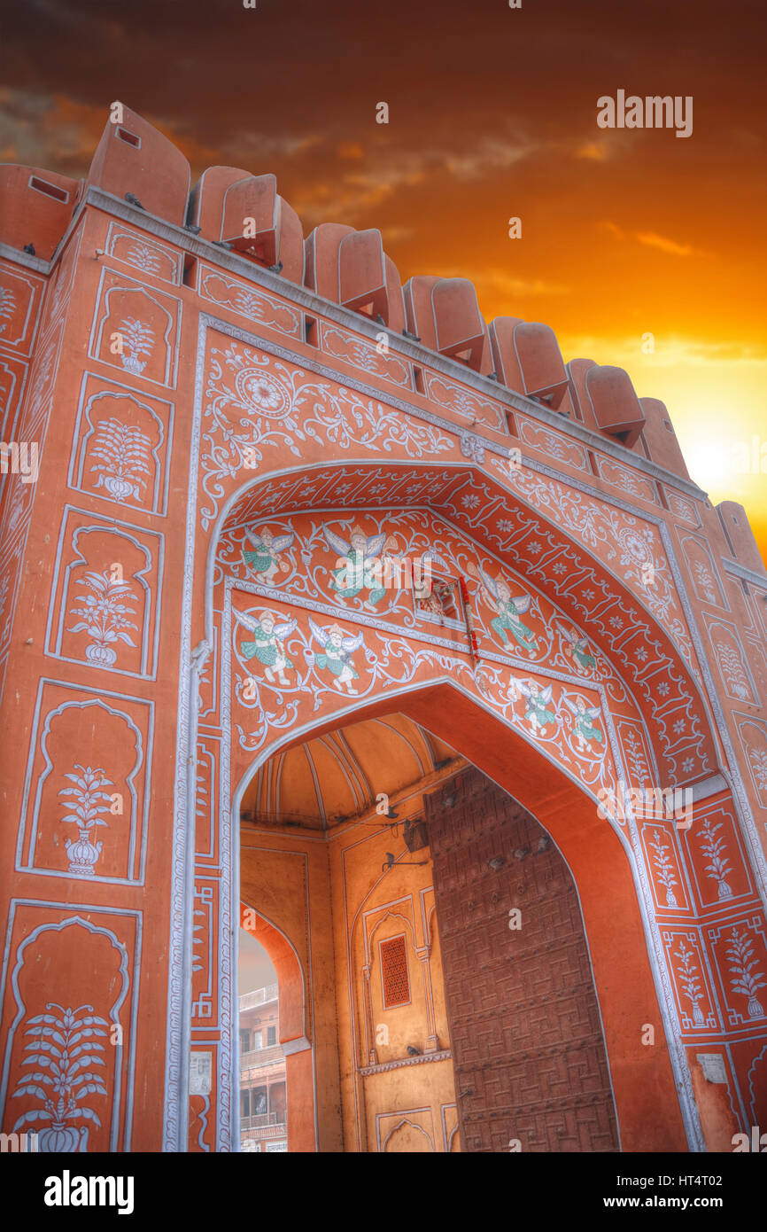 Jaipur - a city in India, Rajasthan. It called the "Pink City" because ...