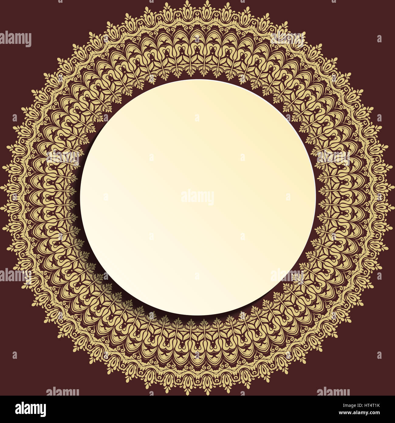 Nice frame with floral elements and arabesques. Fine greeting card ...