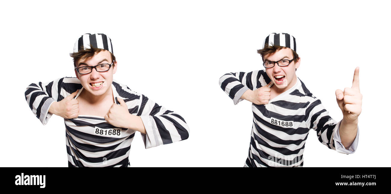 Funny prison inmate in concept Stock Photo - Alamy