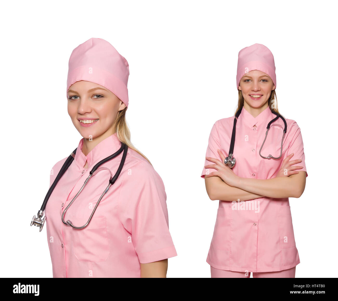 Doctor isolated on the white background Stock Photo - Alamy