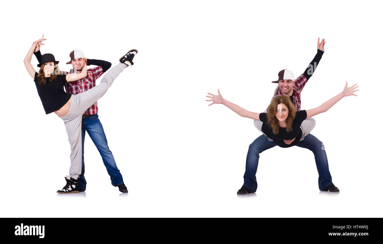 Pair of dancers dancing modern dances Stock Photo - Alamy