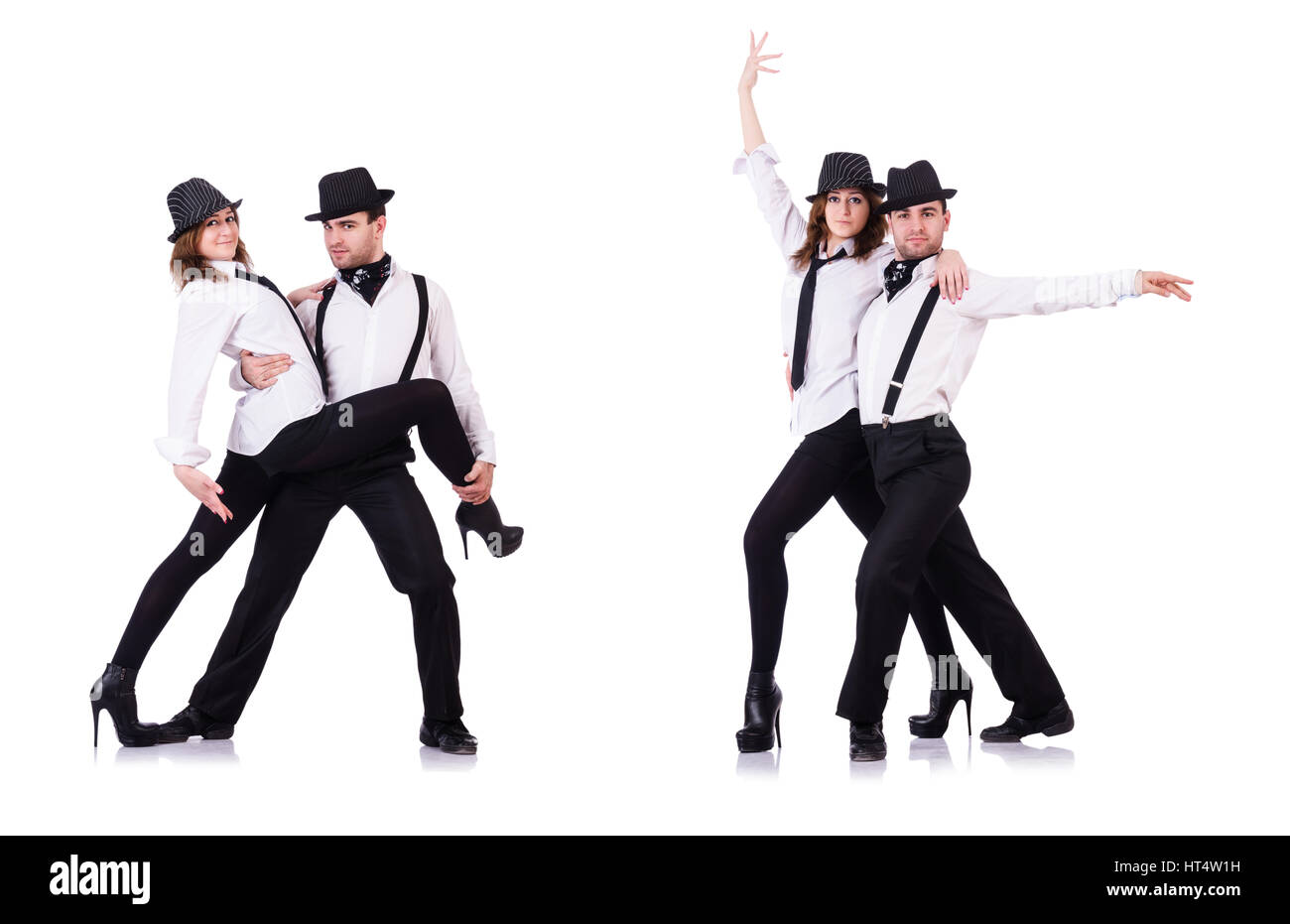 Pair of dancers dancing modern dances Stock Photo - Alamy