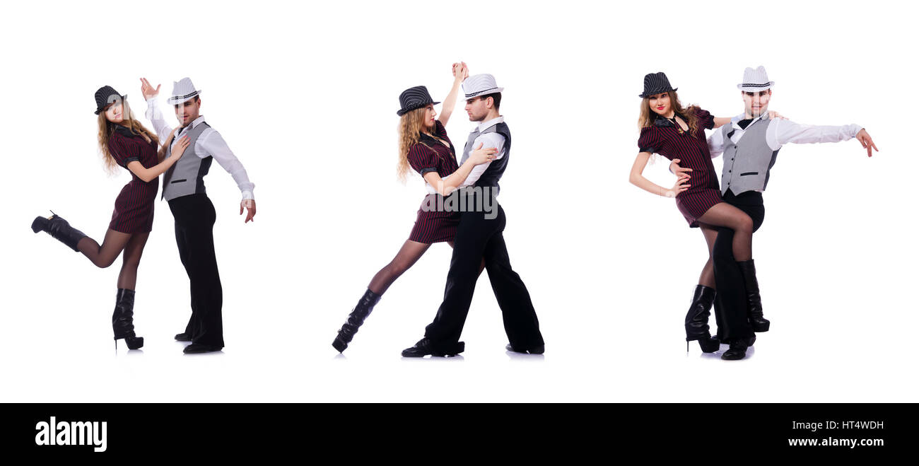 Pair of dancers dancing modern dances Stock Photo - Alamy