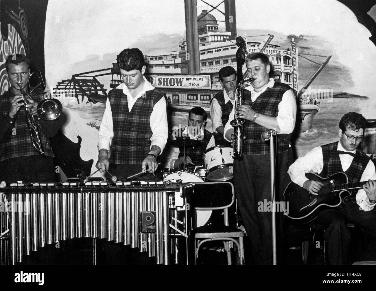 Die Fatty George Combo, bestehend aus Willi Meerwald (Posaune), Bill ...