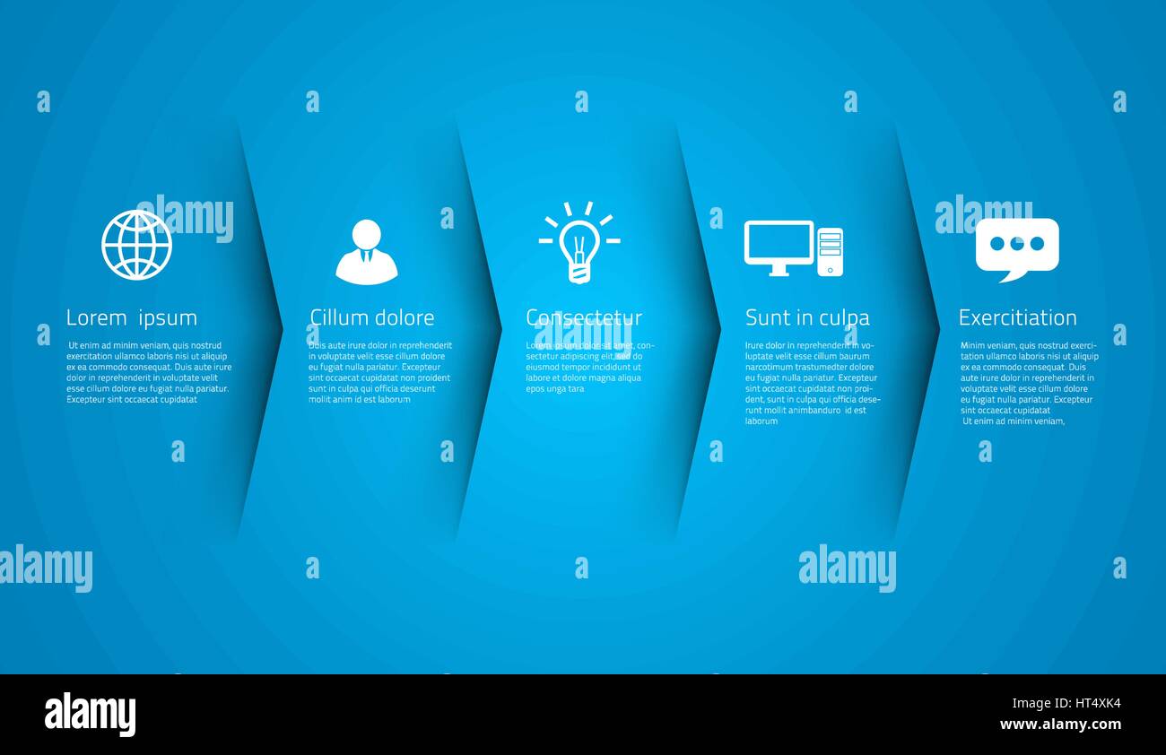 Infographic style colored menu or arrows option Stock Vector Image ...