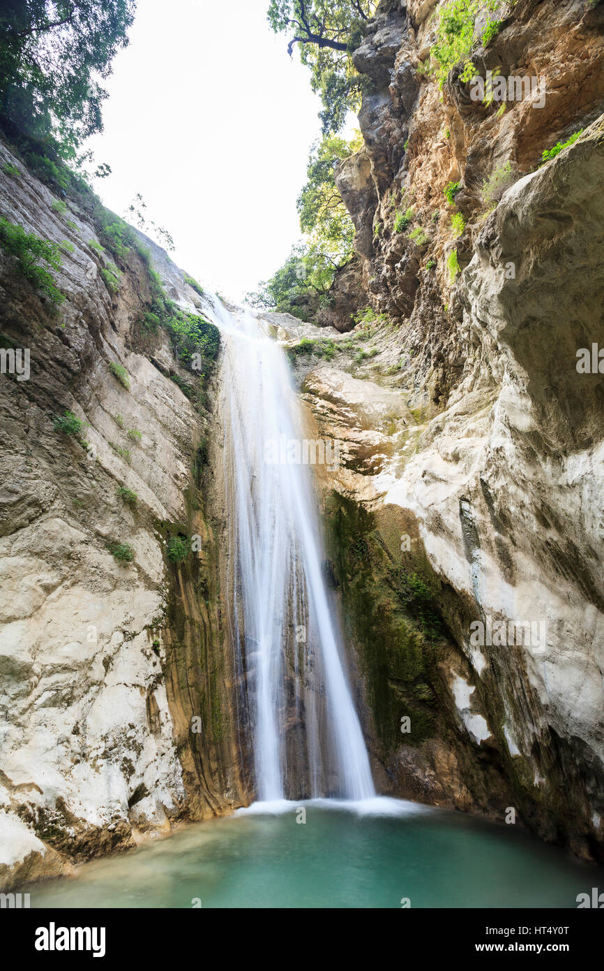 dimosari waterfall, Nidri, Lefkas, Greece Stock Photo - Alamy