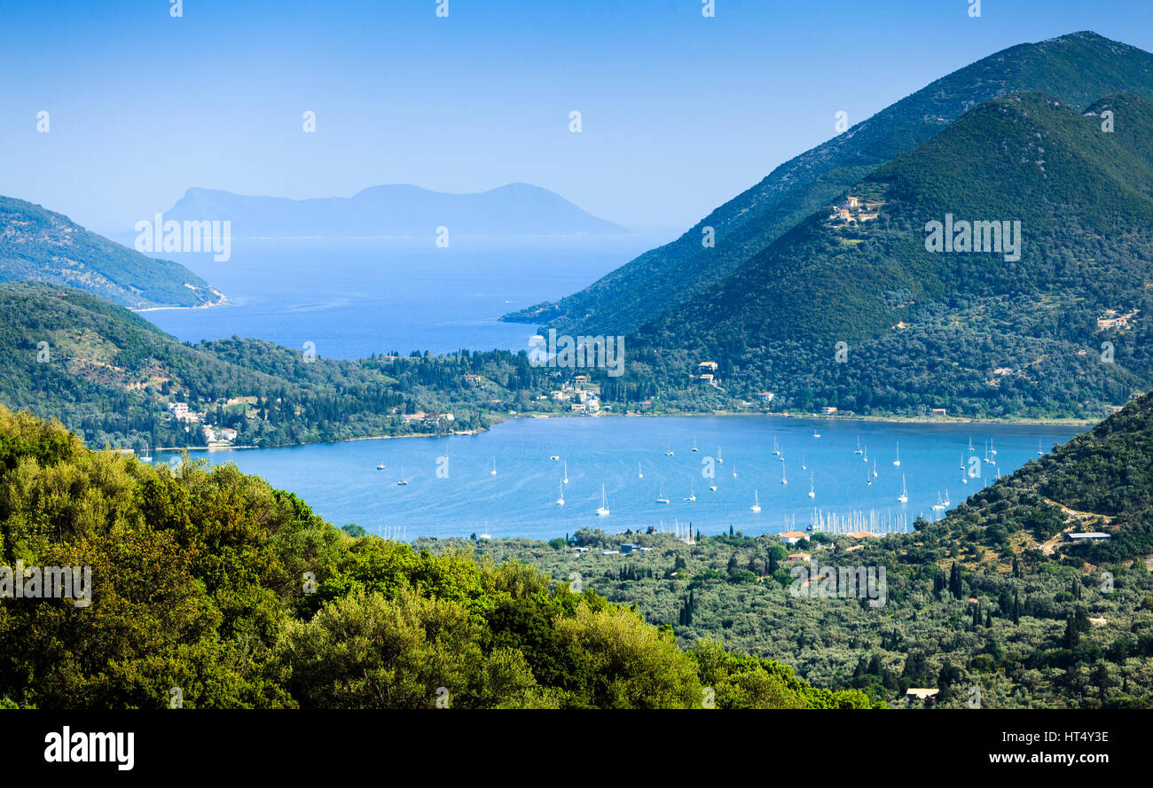 Nidri bay, Lefkas, Greece Stock Photo - Alamy