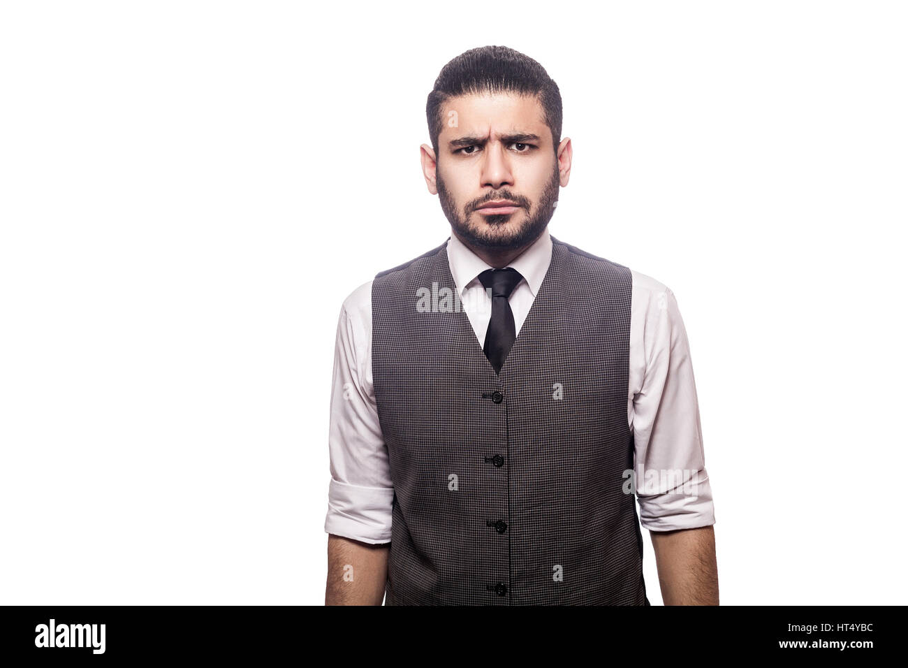 Handsome businessman on white background Stock Photo - Alamy