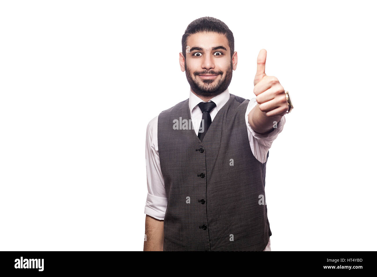 Handsome businessman on white background Stock Photo - Alamy