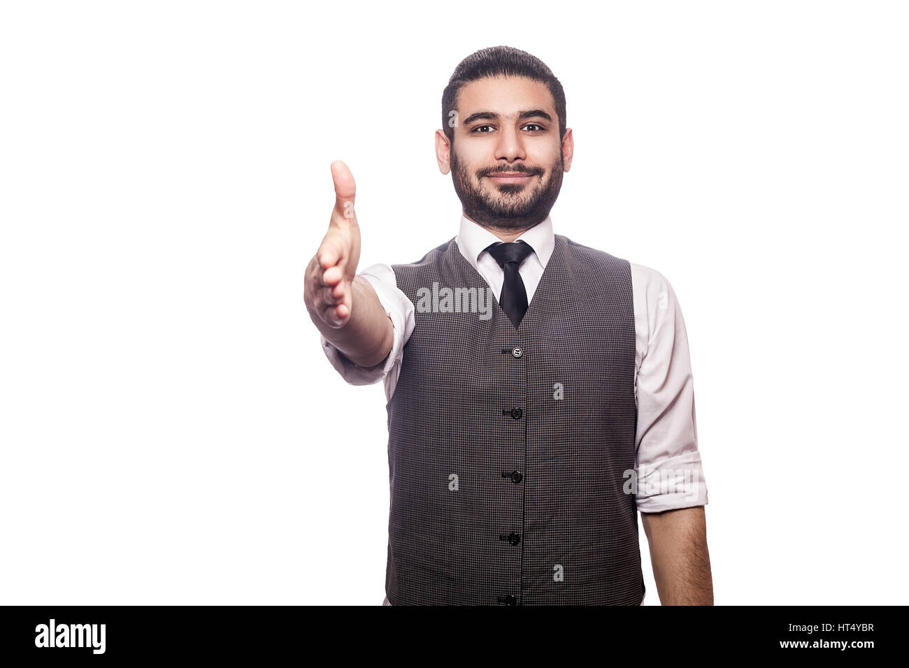 Handsome businessman on white background Stock Photo - Alamy