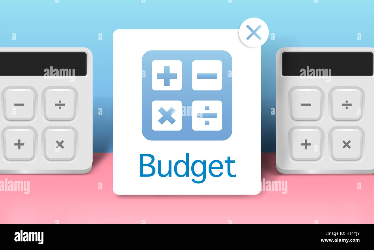 Accounting Banking Investment Budget Calculator Concept Stock Photo - Alamy